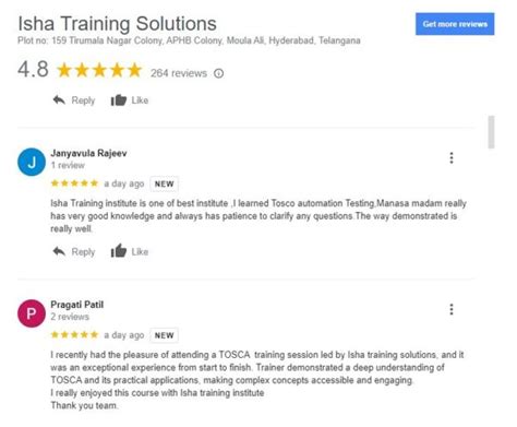 Tosca Automation Training Isha