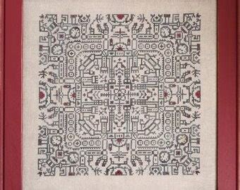 Ink Circles Entwined 2020 Cross Stitch Pattern Etsy