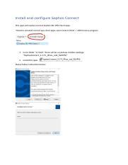 How To Install And Configure Sophos Connect VPN Client Course Hero