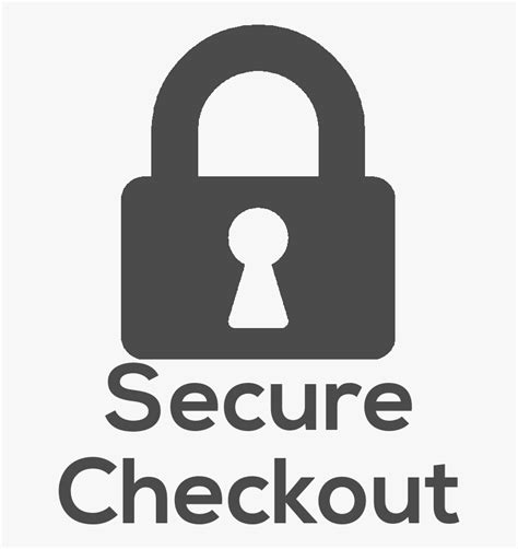 Secure Checkout Logo Black HD Png Download Transparent Png Image PNGitem