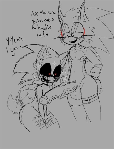 Rule 34 2boys Big Penis Curse Sonicexe Ear Piercing Femboy Male