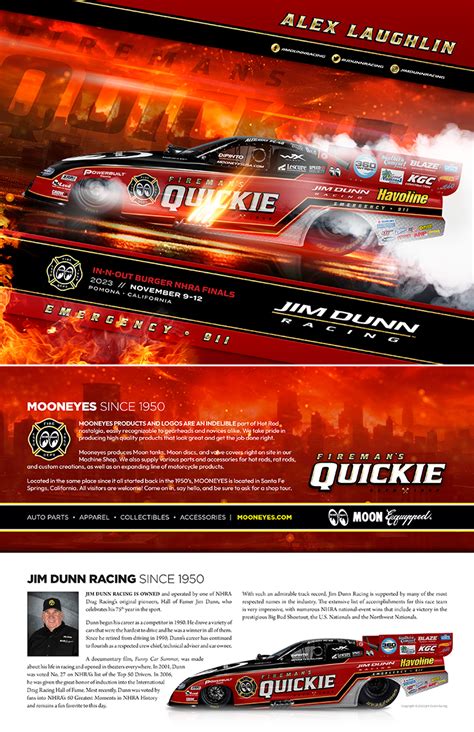 Moon Will Honor Jim Dunn With Firemans Quickie Tribute Funny Car In