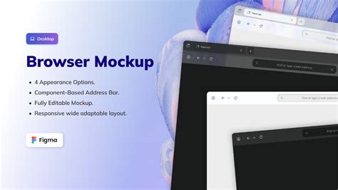 Versatile Browser Mockup For Ui Designers Figma