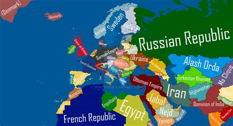 Kaiserreich Map Of Europe In 1936 By Mindria By Mindria On Deviantart
