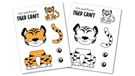 Printable Tiger Craft Template Free Printable