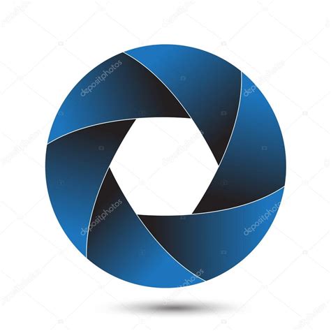 Camera Shutter Logo Vector