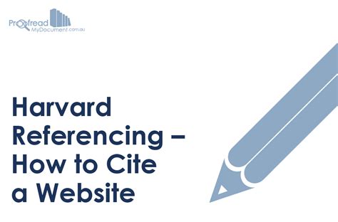 Harvard Referencing How To Cite A Website Proofeds Writing Tips