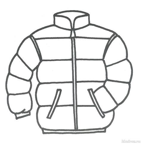 Раскраска для малышей Куртка