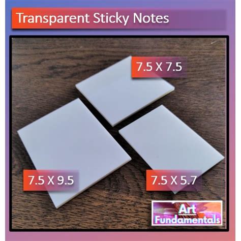 Transparent Sticky Notes Clear Sticky Notes Shopee Philippines