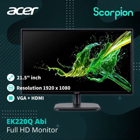 Acer Ek Q Abi Full Hd Monitor Lazada