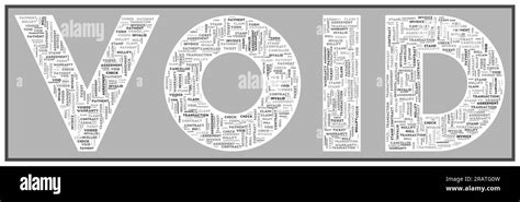 Void Text Filled With Related Keywords Of Various Sizes Void Word