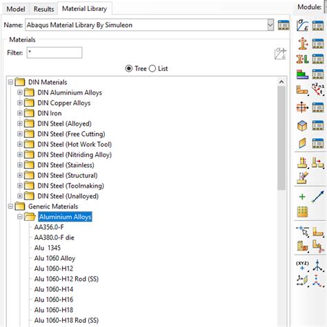 Abaqus Material Library Simuleon