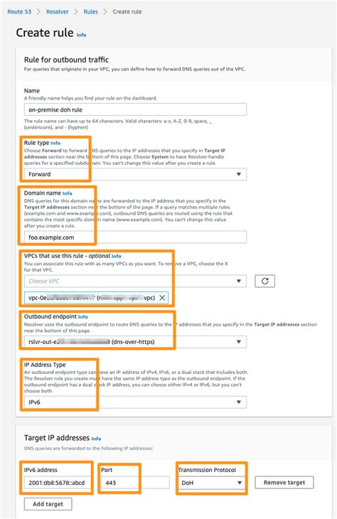 使用 Dns Over Doh 加密来自或流向 Amazon Route 53 Resolver 端点的 Dns 查询