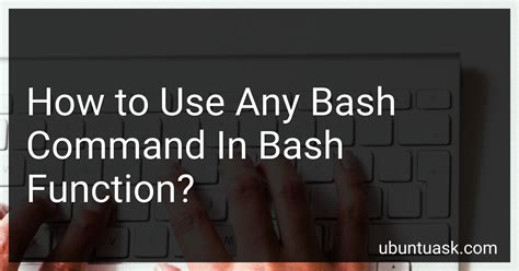 how to use any bash command in bash function in 2024