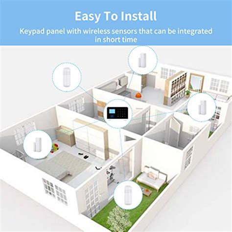 Alarm Security System Wireless DIY Burglar Alarm Piece Kit With GSM And WiFi APP Control For