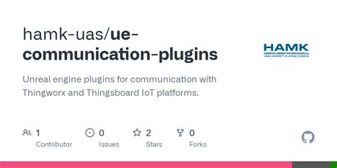 GitHub Hamk Uas Ue Communication Plugins Unreal Engine Plugins For Communication With