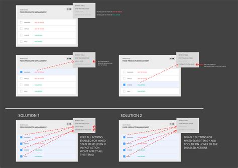 Buttons Managing Mixed State Item Selections In Table Based Ui Actions User Experience Stack