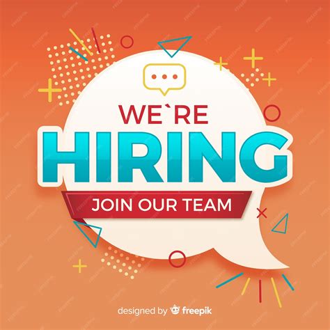 Premium Vector We Are Hiring Modern Background