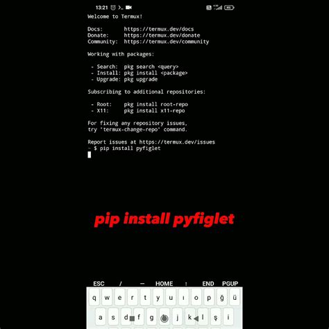 termux İle pyfİglet kurulumu youtube