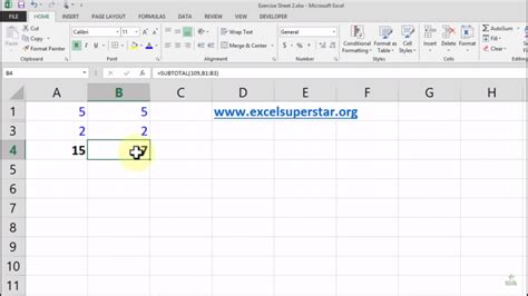 How To Use SUBTOTAL Function In Excel Excel In Hindi