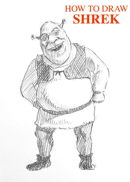 How To Draw Shrek Drawing Easy Step By Step Realistic Realism Shading Shrekt The Movie 5