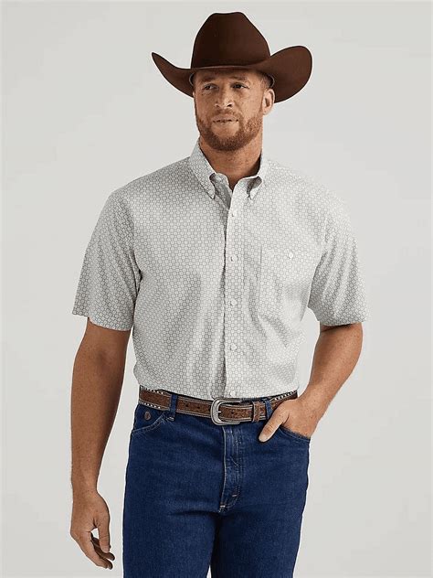 Wrangler George Strait Kelly Bursts Mens Shirt 112344897