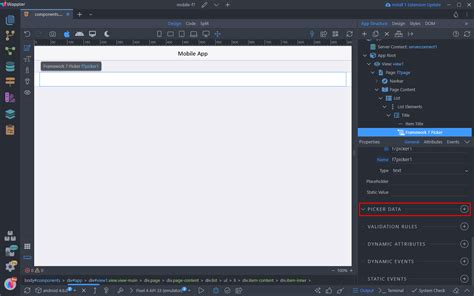 Using Framework7 Components Mobile Apps Wappler Community