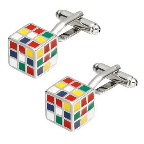 Rubix Cube Multi Color Brass Cufflinks At ₹ 330 Pair Brass Cufflinks