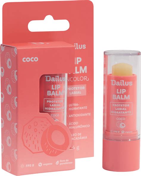 Protetor Labial Dailus Lip Balm Coco Beleza Na Web Pro Pro