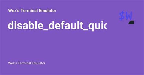 disable default quick select patterns wez s terminal emulator