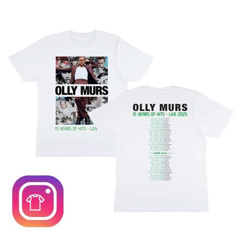 Olly Murs Merch Store Shop Olly Murs 15 Years Of Hits 2025 Collage