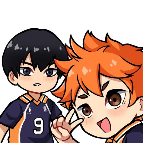Chibi Hinata And Kageyama By Me Rhaikyuu