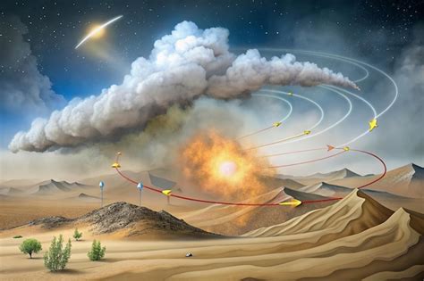 Dust Storm Formation Scientific Diagram Of Storm Processes Premium AI Generated Image