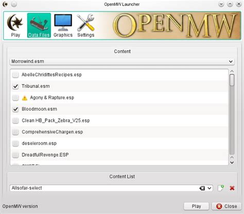 using openmw