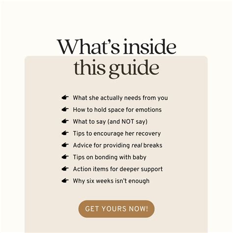 Editable Template Partner Support Guide Hello Postpartum