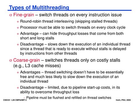 Ppt Exploring Multithreaded Architectures And Parallelism Powerpoint
