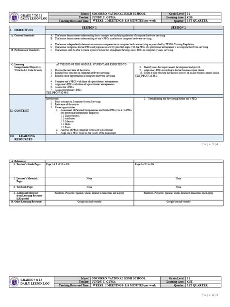 Css Dll 1 Pecs Pdf Learning Teachers