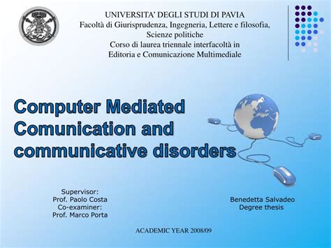 Ppt Computer Mediated Comunication And Communicative Disorders Powerpoint Presentation Id