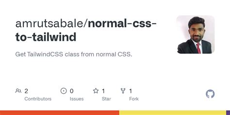 Github Amrutsabalenormal Css To Tailwind Get Tailwindcss Class From