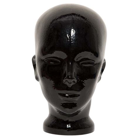 Decorative Glass Head Sculpture Circa 1970 For Sale At 1stdibs Clear
