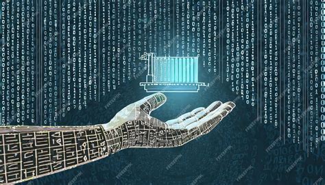 Premium Photo Smart Industry 40 Icon Made With Binary Code In