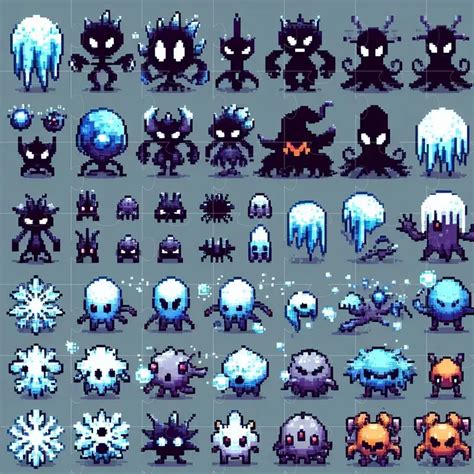 Monster Sprites For Game Design Assets Dall·e Prompt Promptbase