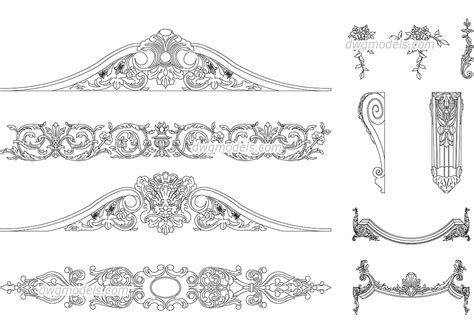 Decorative Elements Download Free Cad Drawings