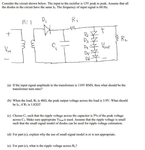 solved consider the circuit shown below the input to the