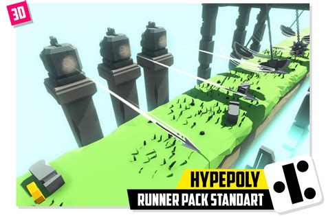 Hypepoly Runner Pack Standart 3d Props Unity Asset Store