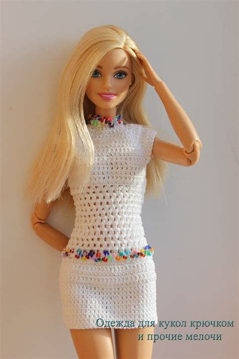 Одежда для кукол крючком и прочие мелочи Crochet Barbie Clothes Crochet Doll Dress Barbie