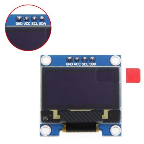 096 Pulgadas De La Cii I2c Serie Gnd 128x64 Oled Grandado