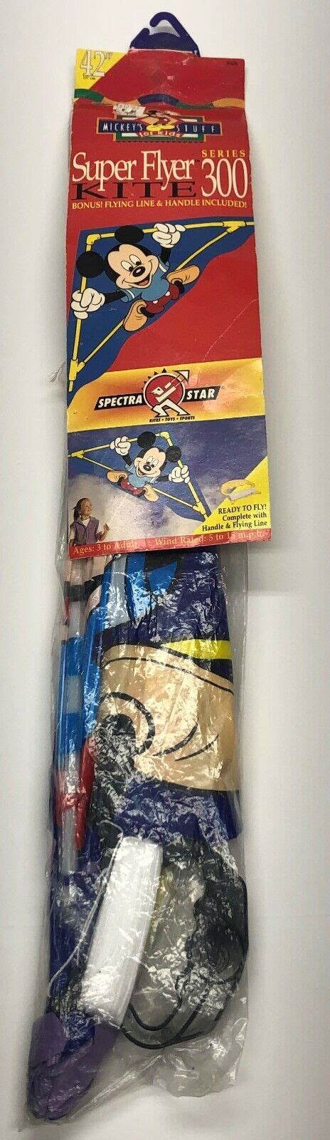 Vintage 1994 Disney Mickey Mouse Super Flyer Kite 300 Series 42 Ebay