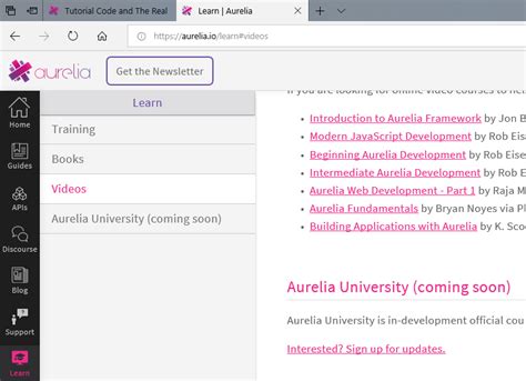 Tutorial Code And The Real Aurelia The Aurelia Discourse