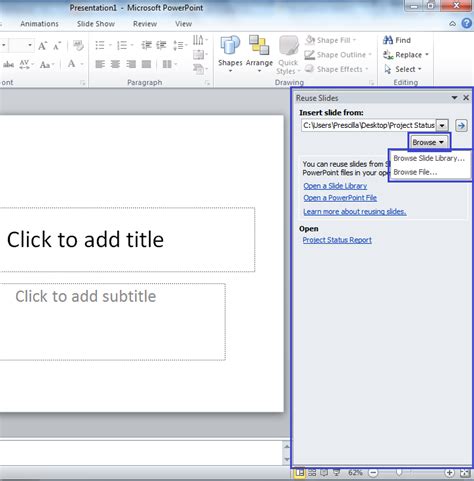How Do I Insert Someone Elses Slides Into My Powerpoint Presentaion Super User